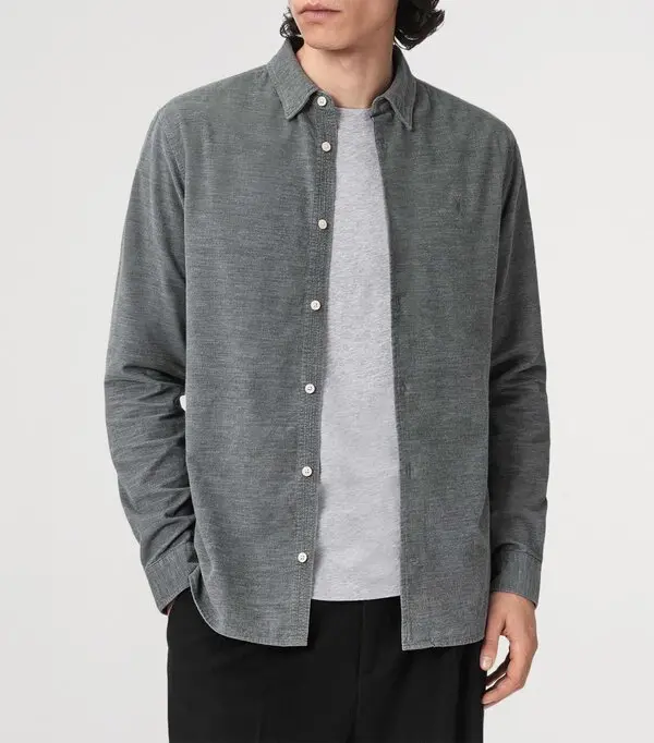 ALLSAINTS Organic Cotton Lorella Shirt - Grey