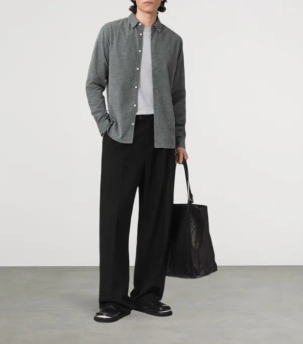ALLSAINTS Organic Cotton Lorella Shirt - Grey