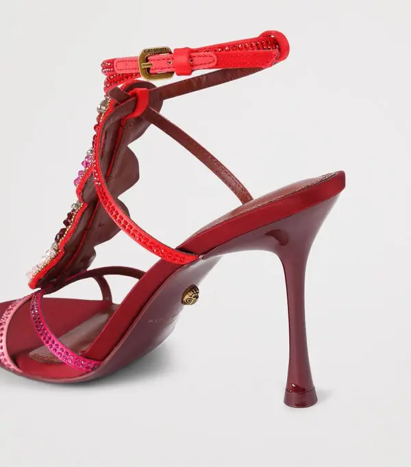 Kurt Geiger Kurt Kiss Embellished Strappy High Heel Sandals - Pink