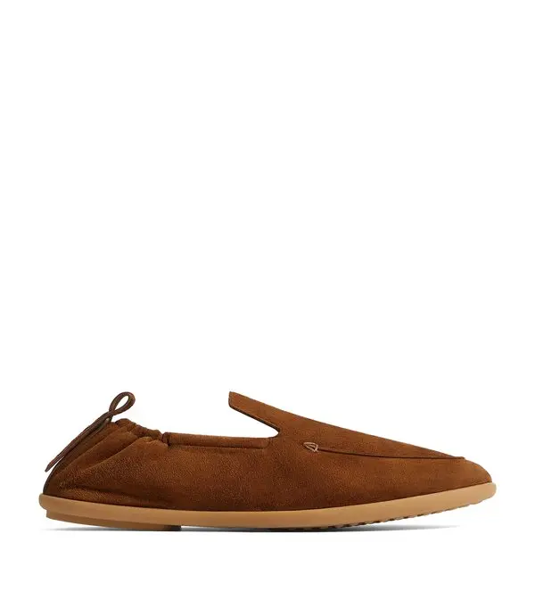 Bottega Veneta Suede Dawson Loafers - Brown