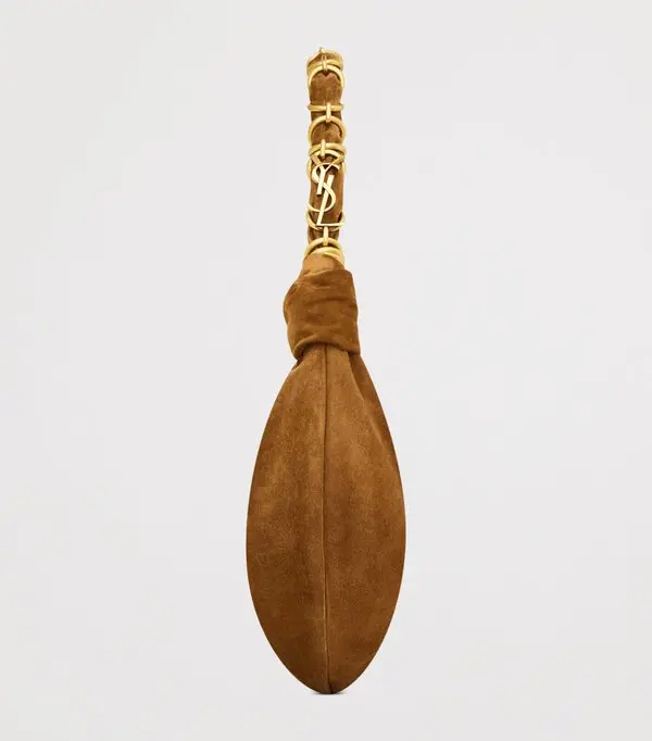 Saint Laurent Small Suede Amalia Shoulder Bag - Beige