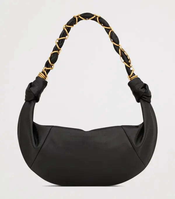 Saint Laurent Small Leather Amalia Shoulder Bag - Black