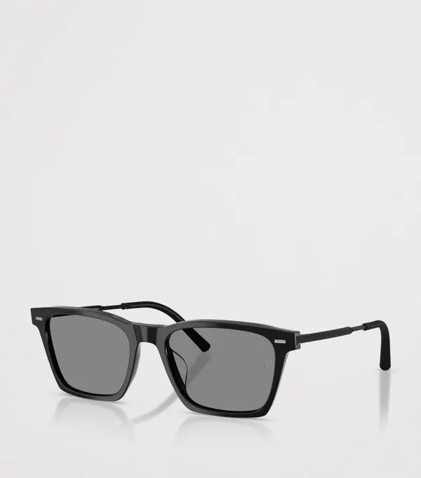 Oliver Spencer R-19 Square Frame Sunglasses - Black
