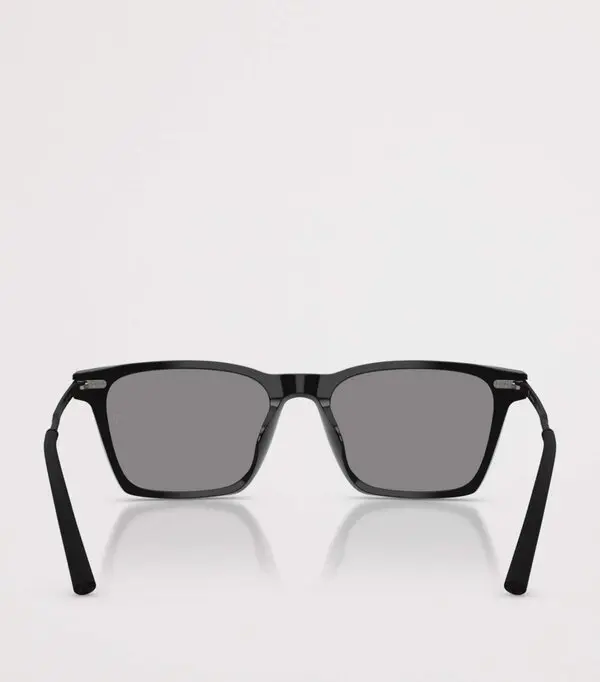 Oliver Spencer R-19 Square Frame Sunglasses - Black