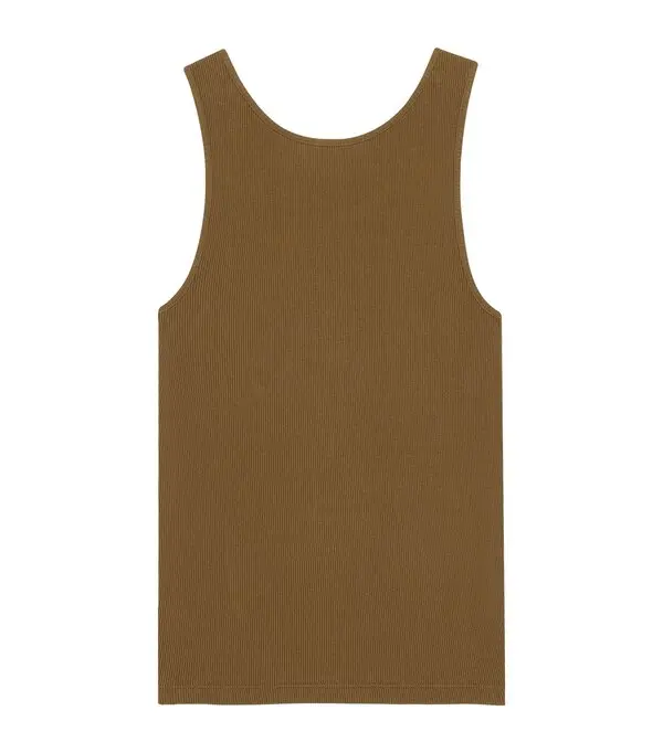 Saint Laurent Cotton Cassandre Tank Top