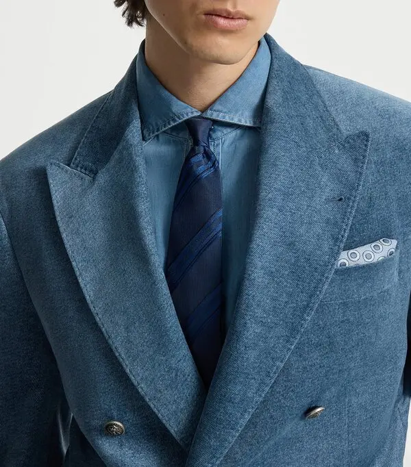 Brunello Cucinelli Silk Regimental Stripe Tie