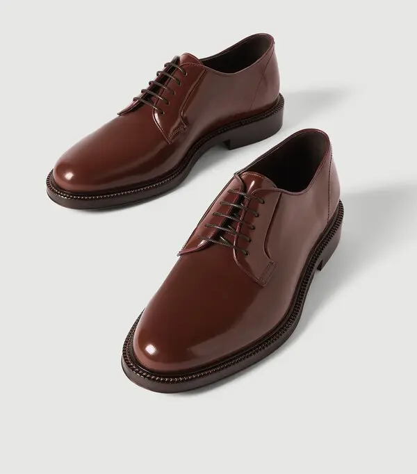 Brunello Cucinelli Leather Derby Shoes