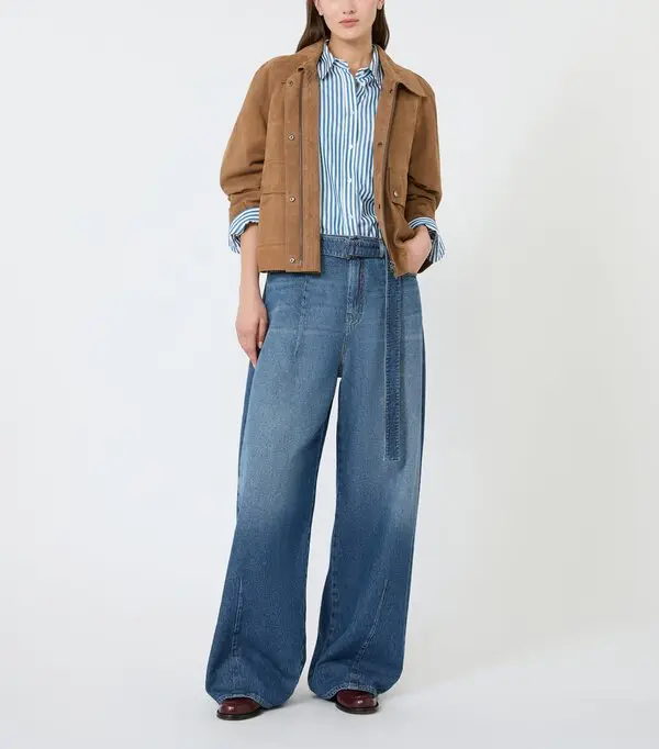 Max Mara Stripe Cropped Shirt