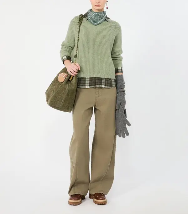 Max Mara Rib-knit Sweater - Green