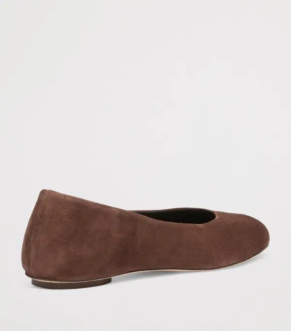 Max Mara Suede Ballet Flats