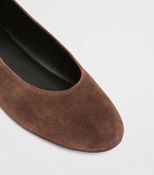 Max Mara Suede Ballet Flats