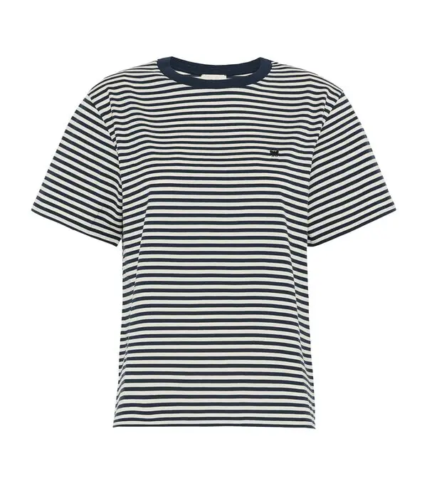 Max Mara Cotton Stripe T-shirt - Navy
