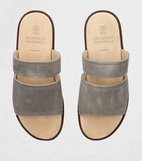 Brunello Cucinelli Leather Slides