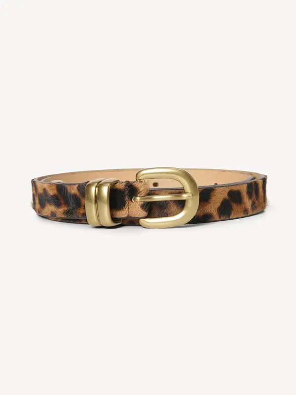 BY MALENE BIRGER Zoilo Leo Leather Belt - Leopard