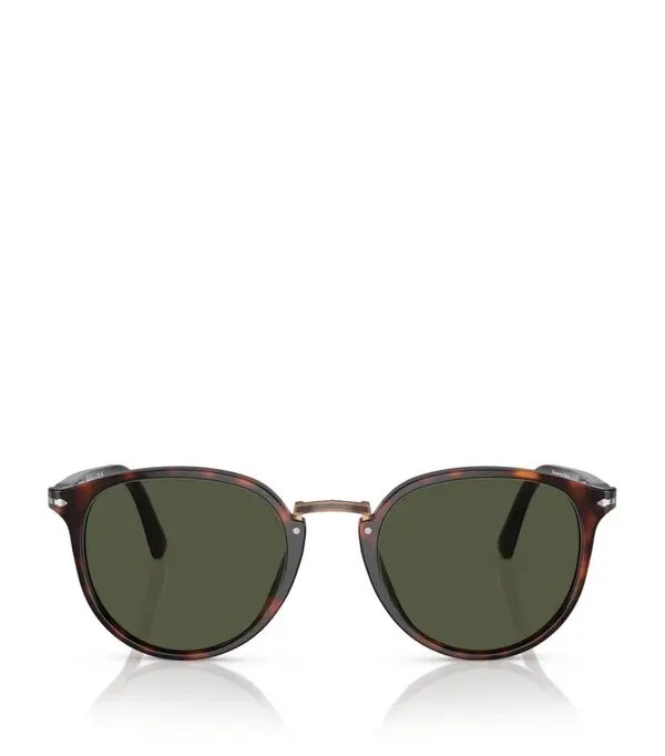 Persol Acetate Rounded Square Sunglasses - Brown