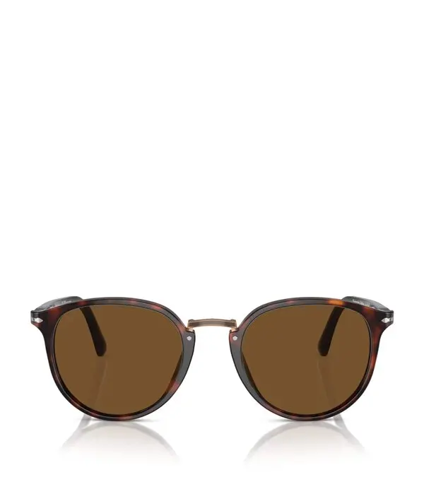 Persol Acetate Rounded Square Sunglasses - Brown