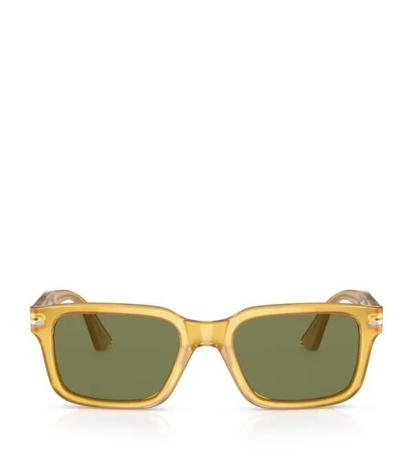 Persol Acetate Rectangle Sunglasses - Beige