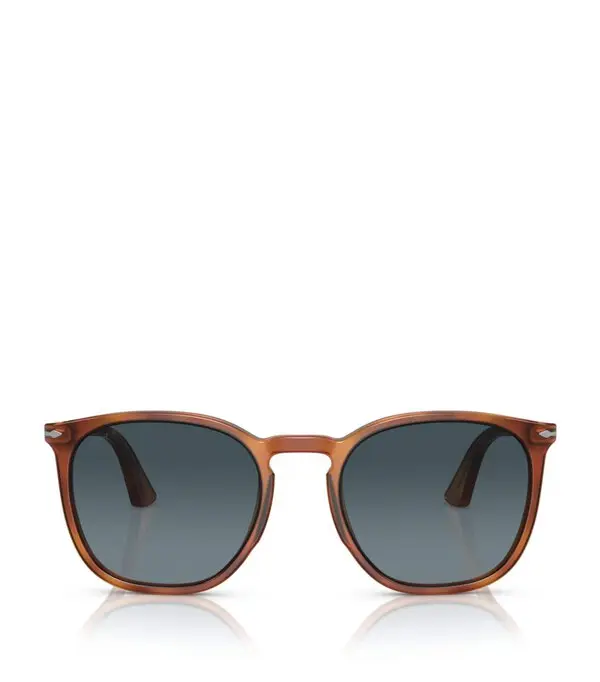 Persol Acetate Round Sunglasses - Brown
