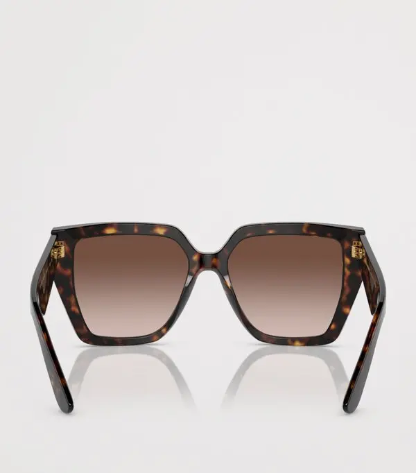 Dolce & Gabbana Tortoiseshell Oversized Square Sunglasses