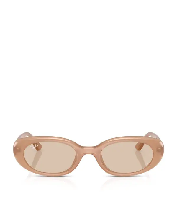 Ray-ban Injected Oval Sunglasses - Brown