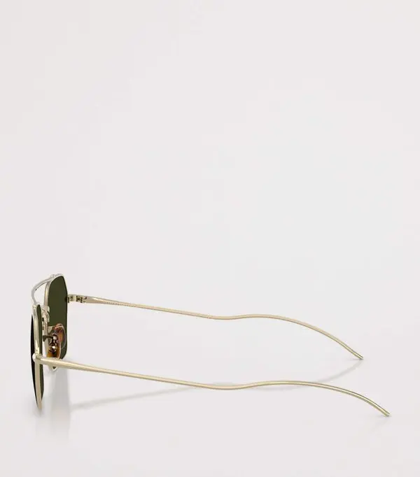 Oliver Spencer Titanium Tk-15 Square Frame Sunglasses