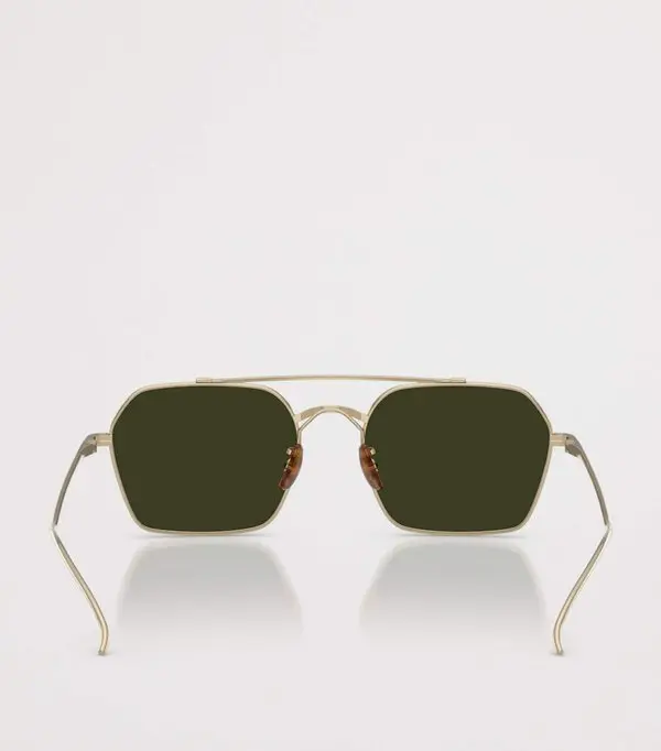 Oliver Spencer Titanium Tk-15 Square Frame Sunglasses