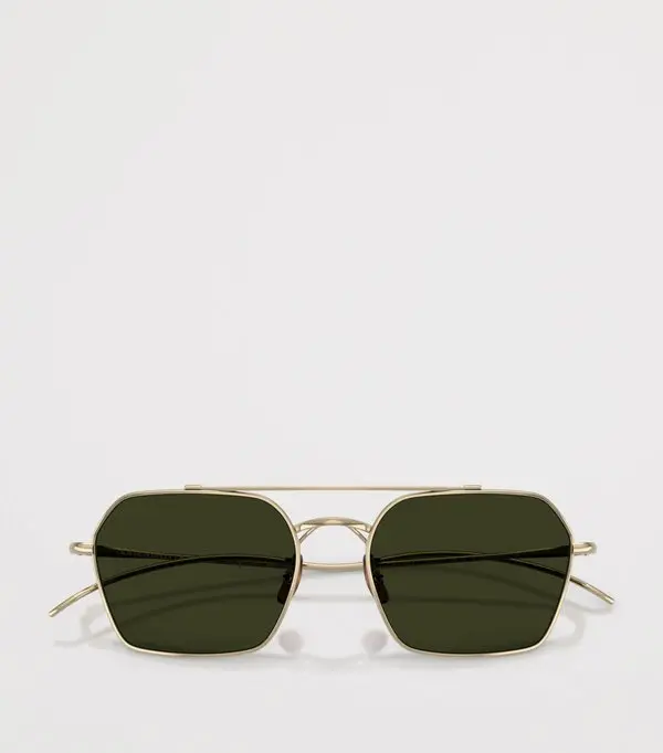 Oliver Spencer Titanium Tk-15 Square Frame Sunglasses