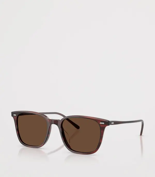 Oliver Spencer Laedin Square Frame Sunglasses - Brown