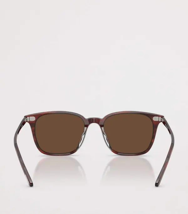 Oliver Spencer Laedin Square Frame Sunglasses - Brown