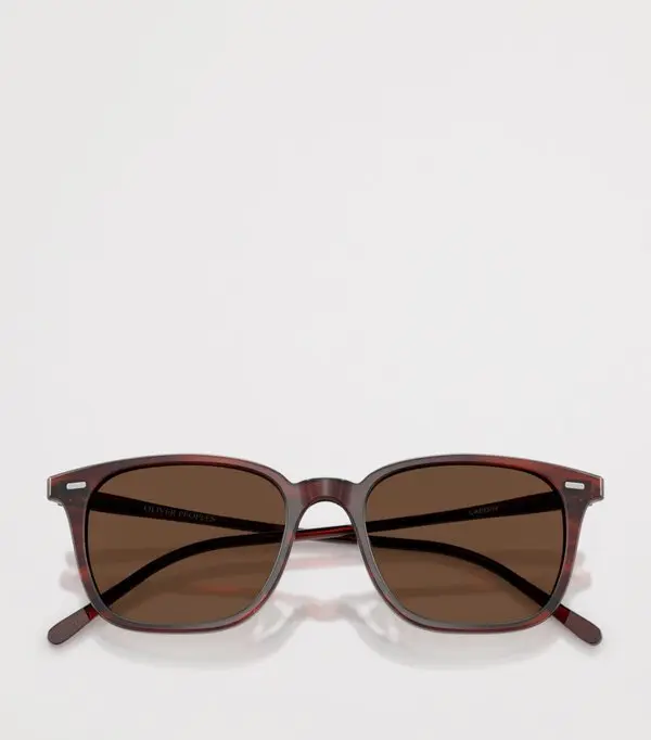 Oliver Spencer Laedin Square Frame Sunglasses - Brown