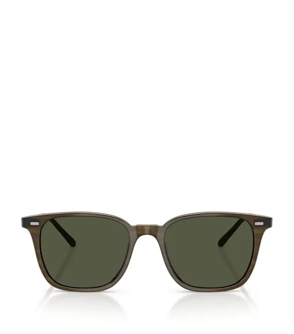 Oliver Spencer Laedin Square Sunglasses - Green