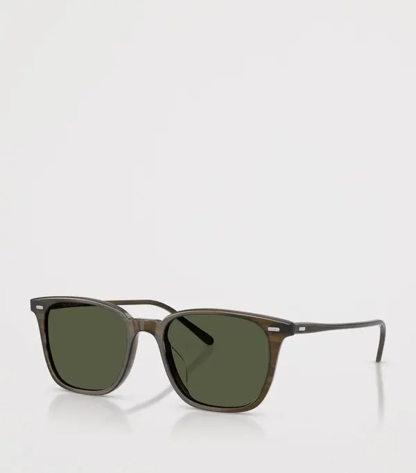 Oliver Spencer Laedin Square Sunglasses - Green