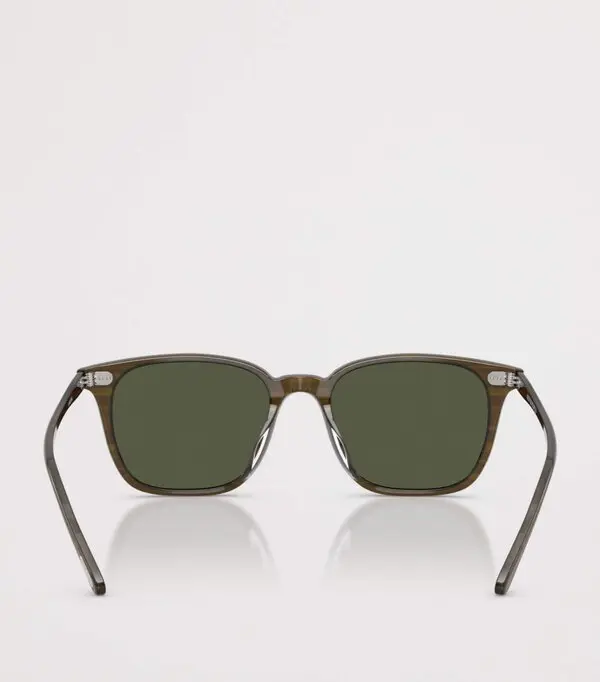 Oliver Spencer Laedin Square Sunglasses - Green