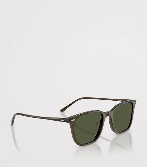 Oliver Spencer Laedin Square Sunglasses - Green