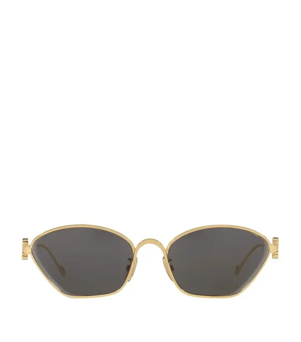 Loewe Anagram Hexagonal Sunglasses - Gold