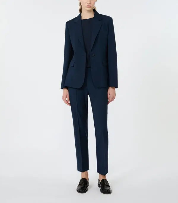 Max Mara Virgin Wool Single-breasted Blazer