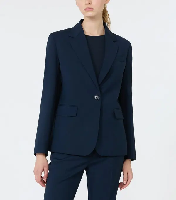 Max Mara Virgin Wool Single-breasted Blazer
