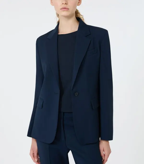 Max Mara Virgin Wool Single-breasted Blazer