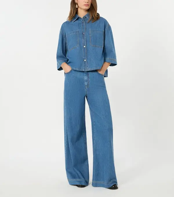 Max Mara High-rise Wide-leg Jeans