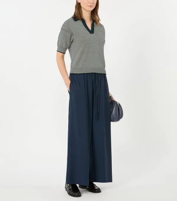 Max Mara Cotton Stripe Short-sleeve Sweater