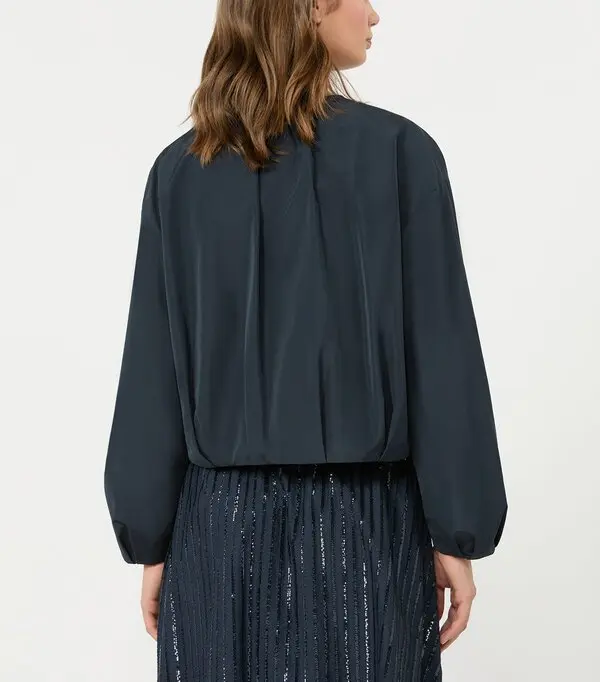 Max Mara Gathered Cropped Jacket