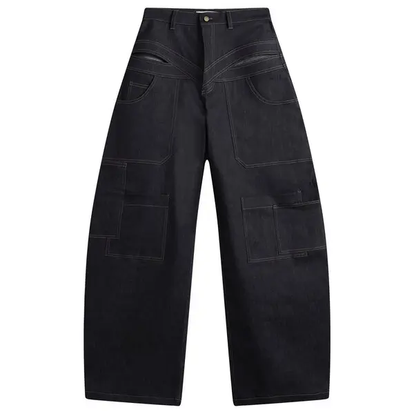 TOLU COKER Banana Pants In Denim - Navy