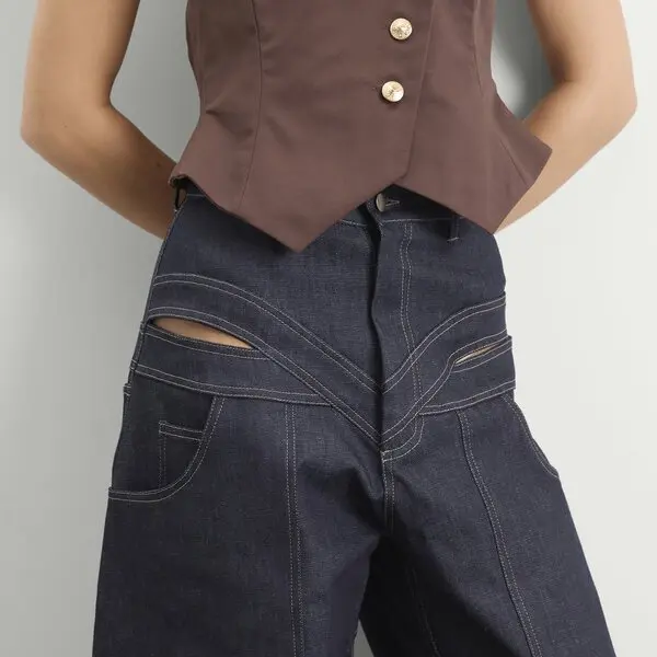 TOLU COKER Banana Denim Pants - Navy