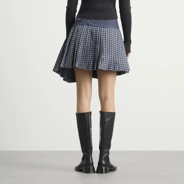 TOLU COKER Kilt Skirt Mini - Indigo