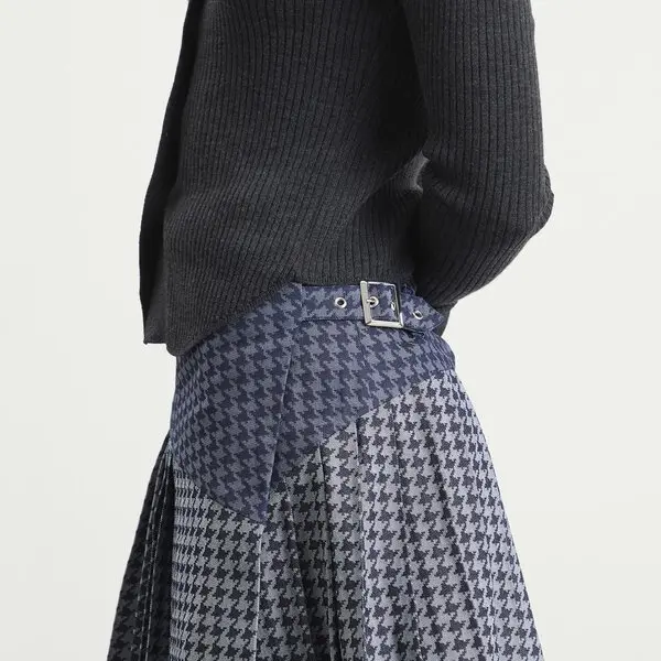 TOLU COKER Kilt Skirt Mini - Indigo
