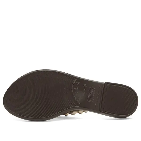 Melissa X Ganni Leopard Flip Flop - Brown