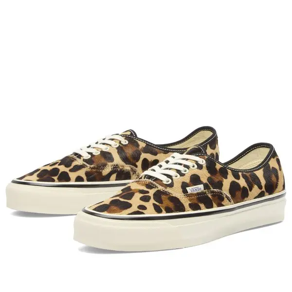 VANS Lx Authentic 44 Pony Hair Leopard Print Sneakers - Marshmallow/leopard