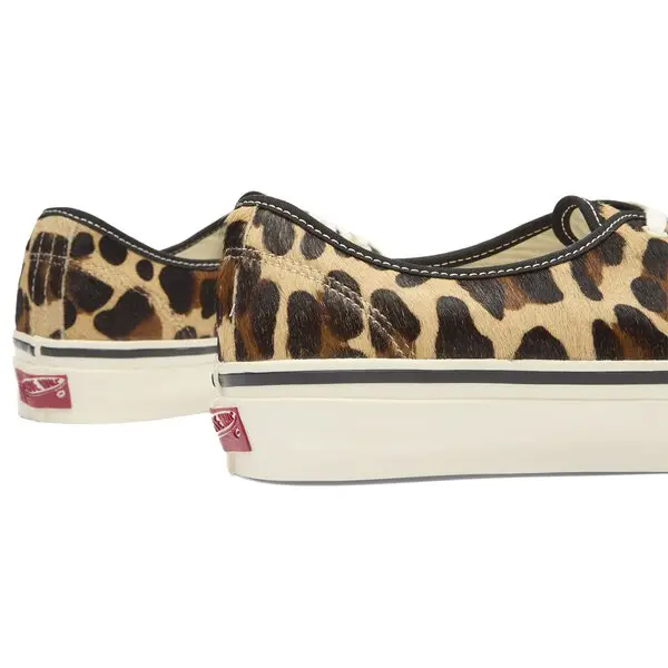 VANS Lx Authentic 44 Pony Hair Leopard Print Sneakers - Marshmallow/leopard
