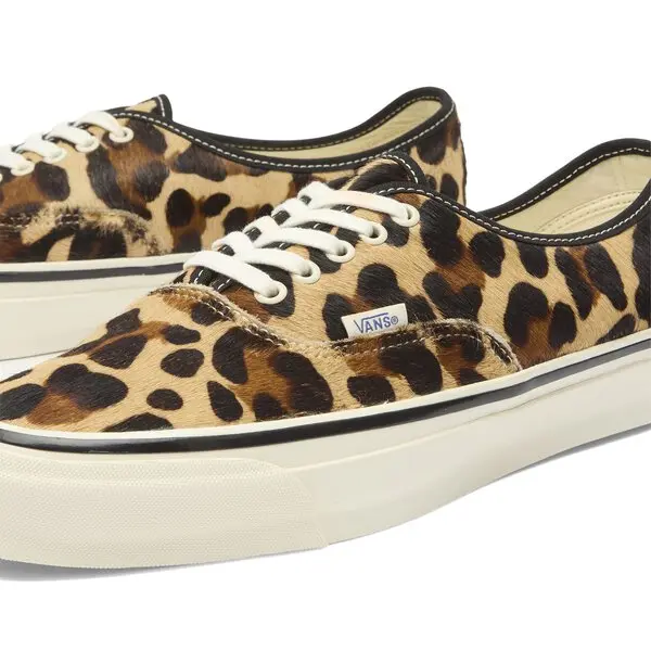 VANS Lx Authentic 44 Pony Hair Leopard Print Sneakers - Marshmallow/leopard