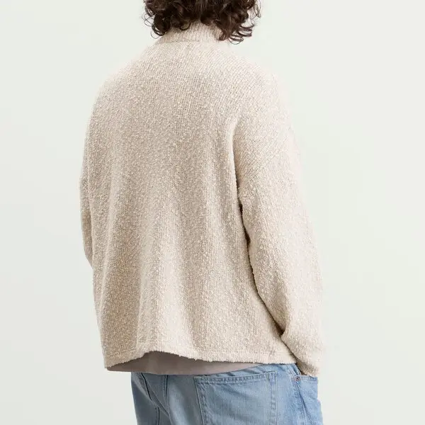 PICANTE Boucle Funnel Zip Through Knit
